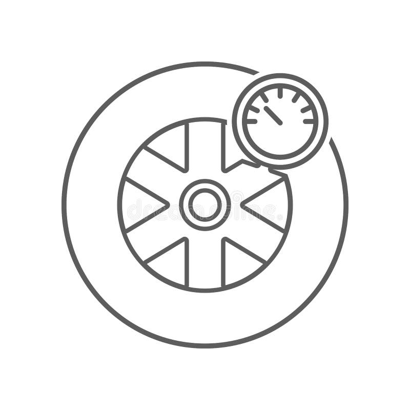 Wheel Pressure Icon. Elements of Car Repair Icon. Premium Quality ...