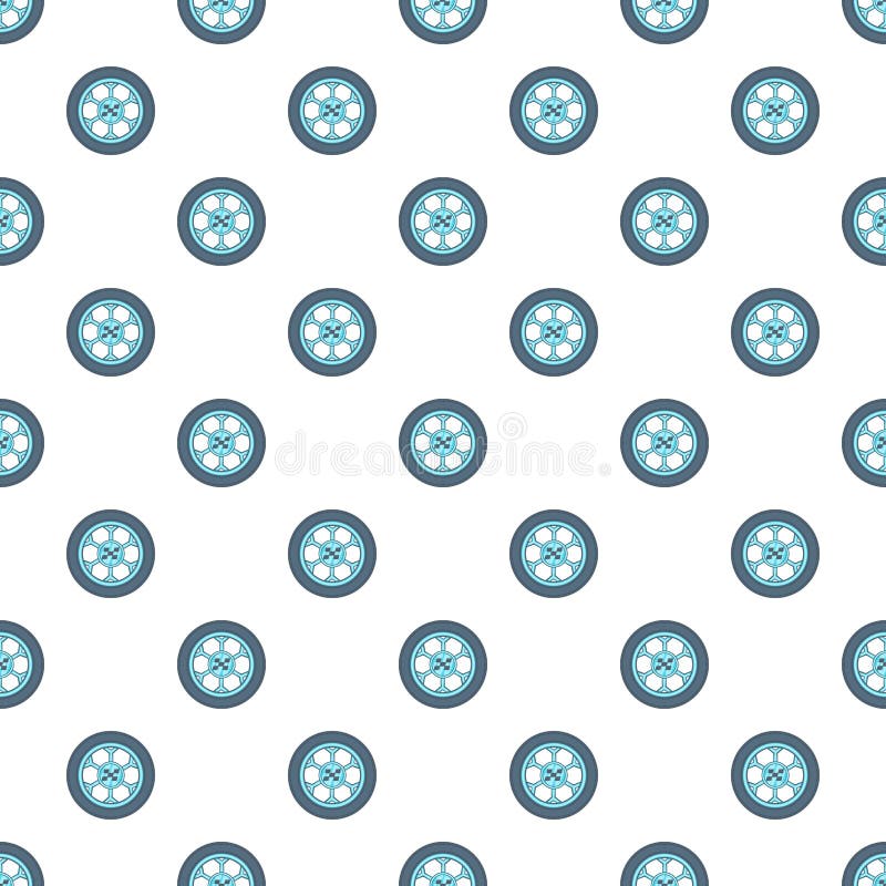 Wheel from Racing Car Pattern, Cartoon Style Stock Vector ...