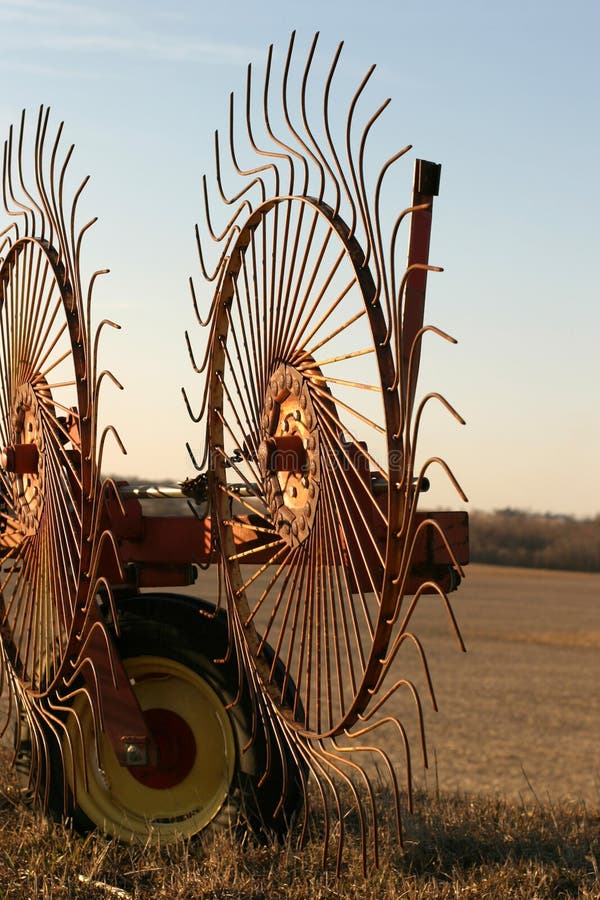 Wheel Rakes - close-up stock photo. Image of baling, circonference - 600710