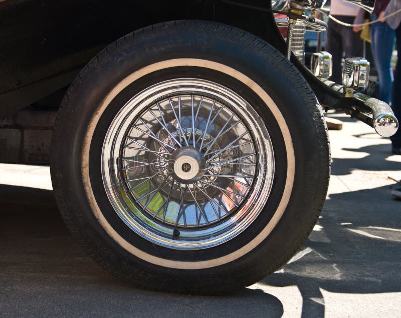 Wheel of Retro Car stock image. Image of antique, vehicle - 41081375