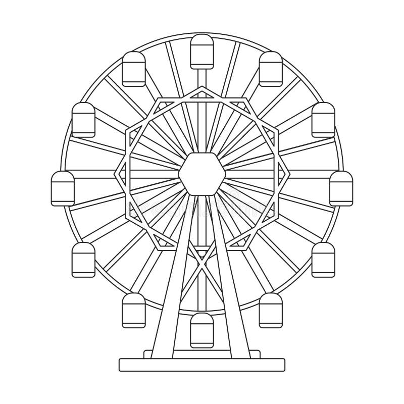 Wheel of Review Vector Icon.Outline Vector Icon Isolated on White ...