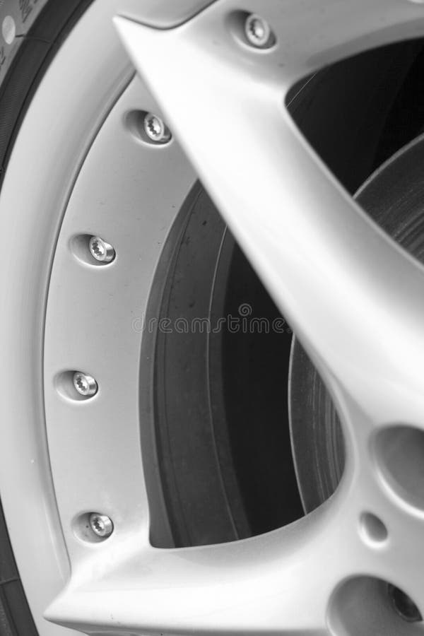 Wheel rim section stock photo. Image of polished, bolts - 2129852