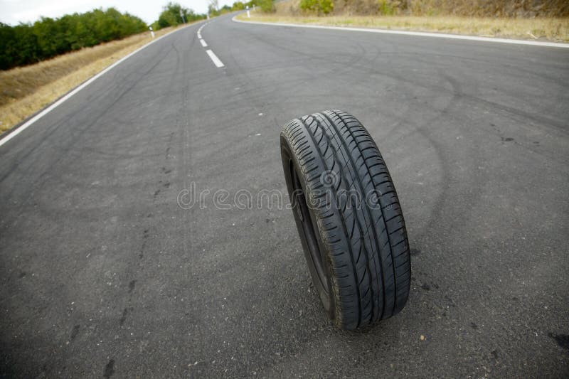 Wheel on road stock photo. Image of wheel, winter, sport - 33780884