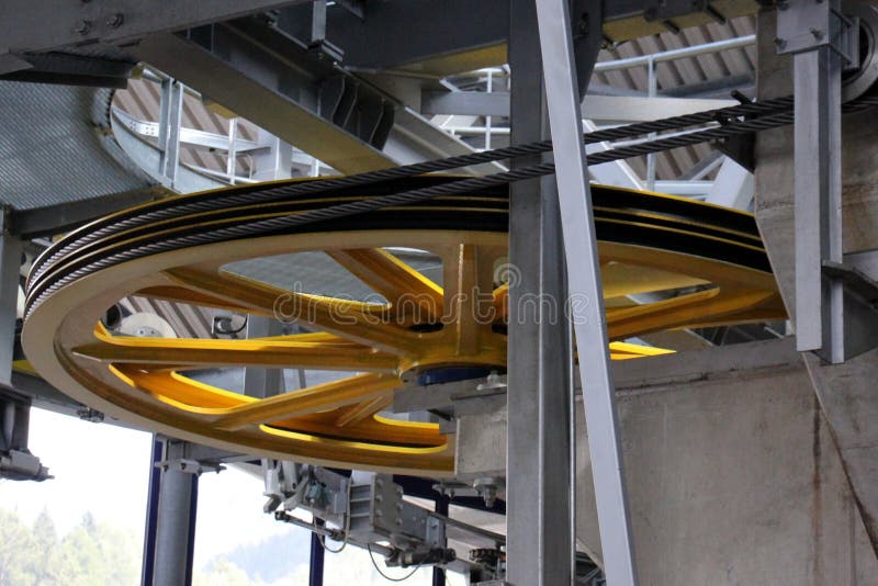 Use of the Wheel in Engineering and Nature Stock Image - Image of ...