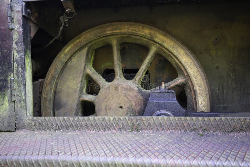 The Wheel is Rusted and Dirty Stock Photo - Image of gear, rail: 379375550