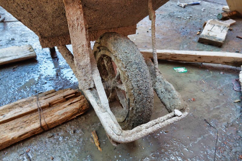 Wheel of a Rusty Cart in an Industrial Area Stock Photo - Image of rust ...