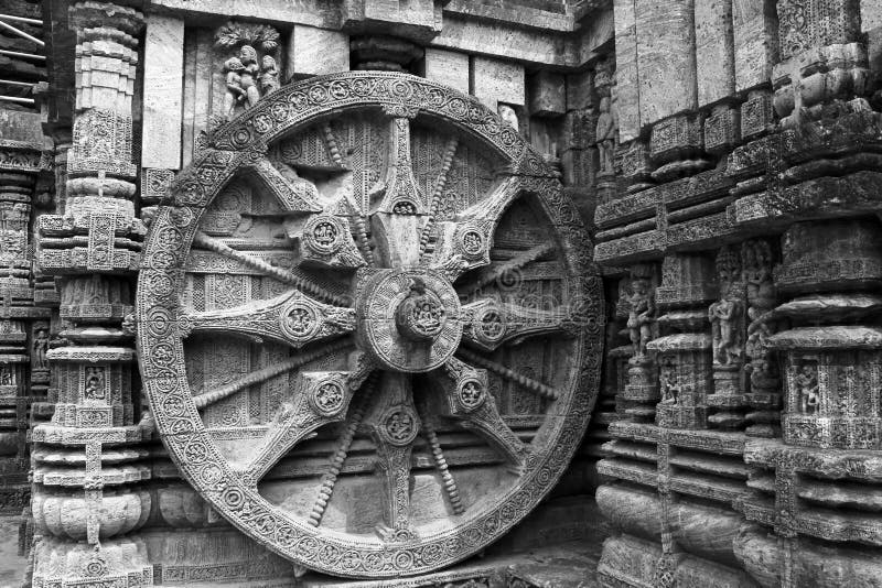 Wheel of Samsara. Konark Sun Temple Stock Image - Image of architecture ...