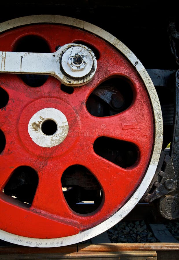 Wheel of steam locomotive stock photo. Image of riding - 17022022