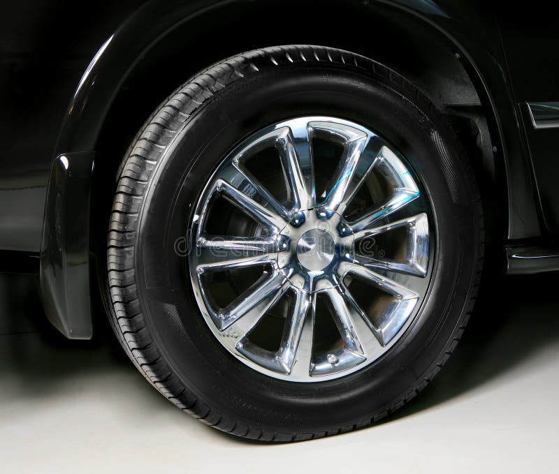 Wheel with steel rim stock image. Image of speed, garage - 6986633