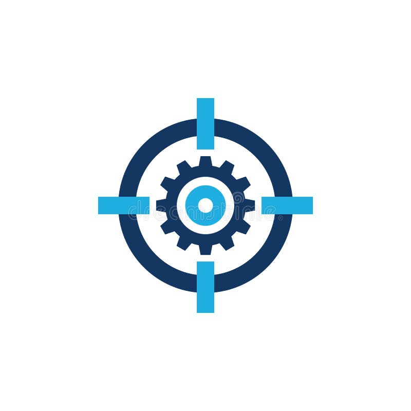 Wheel Target Logo Icon Design Stock Vector - Illustration of industry ...