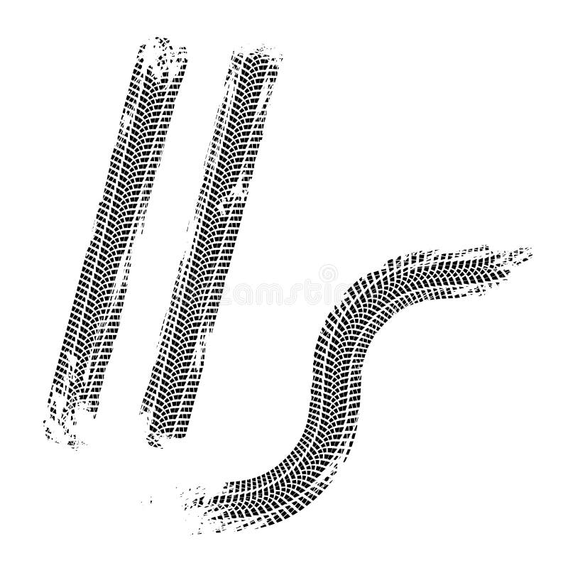 Wheel Traces Brushed Marks Vector Illustration. Stock Vector ...