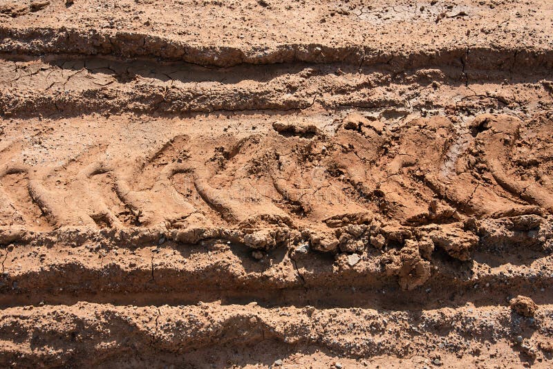 Wheel Track on Crack Up Road01 Stock Photo - Image of crack ...