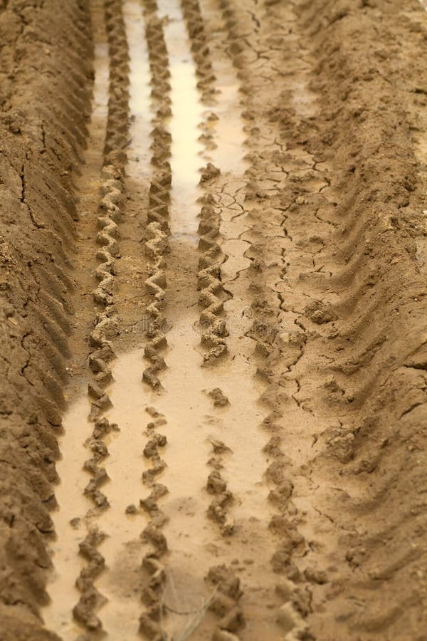 Wheel tracks stock photo. Image of road, track, land - 25330362