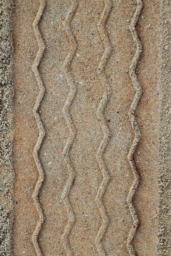 Wheel Tracks Detail on Sand Stock Photo - Image of ground, dirt: 42105620