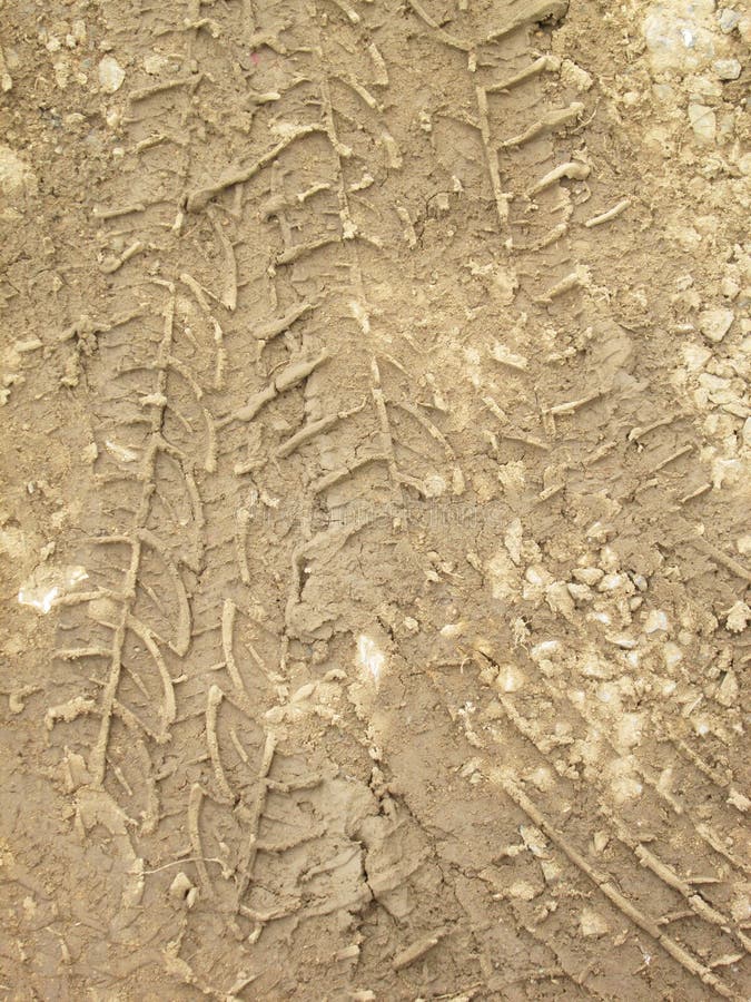 Wheel tracks detail stock photo. Image of road, detail - 64703742