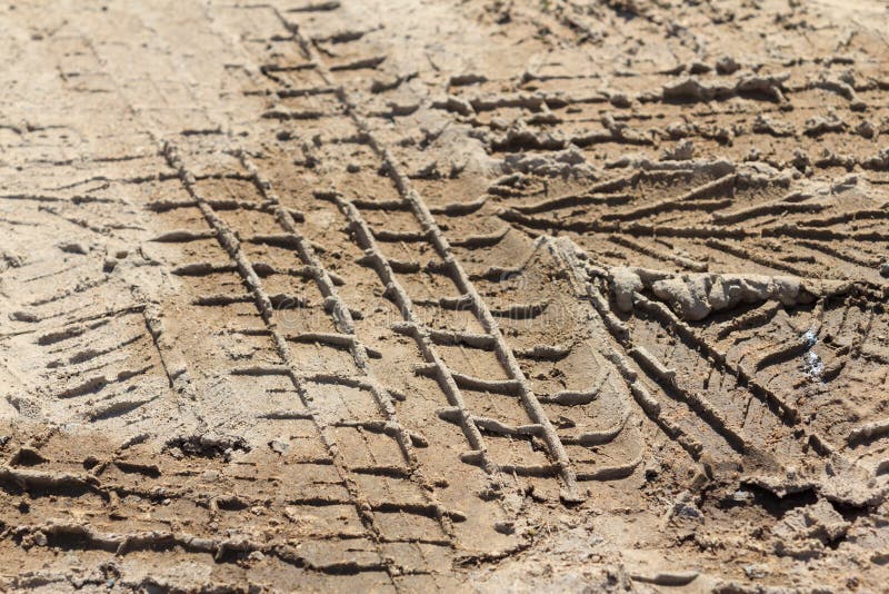 Wheel tracks stock image. Image of dust, land, road, driving - 57890267
