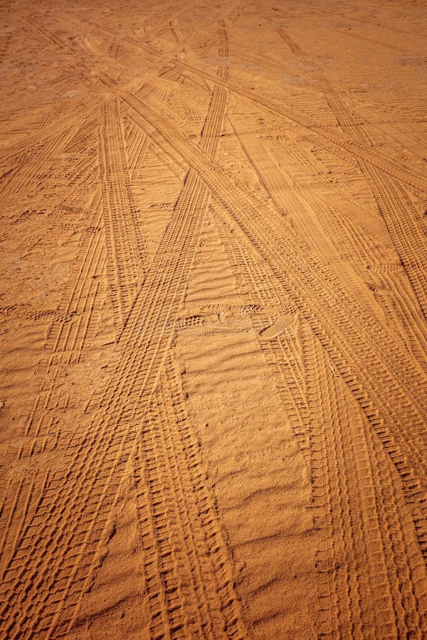 Wheel tracks on sand stock image. Image of nature, wheel - 293303611
