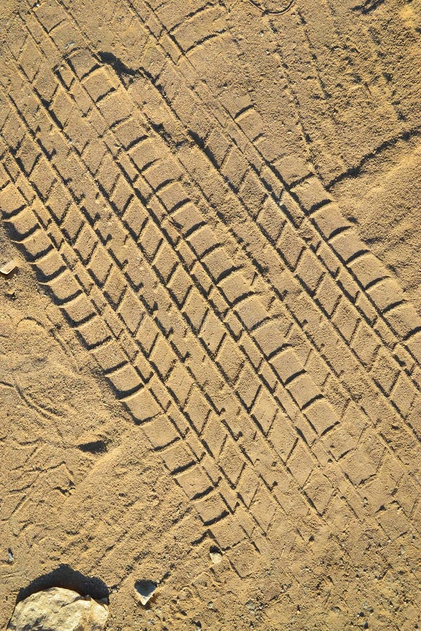 Wheel Tracks On Sand Ground Texture Stock Image - Image: 29195809