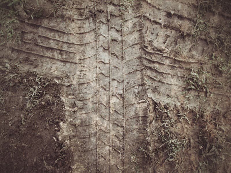 Wheel tracks stock photo. Image of line, wheel, muddy - 44903438