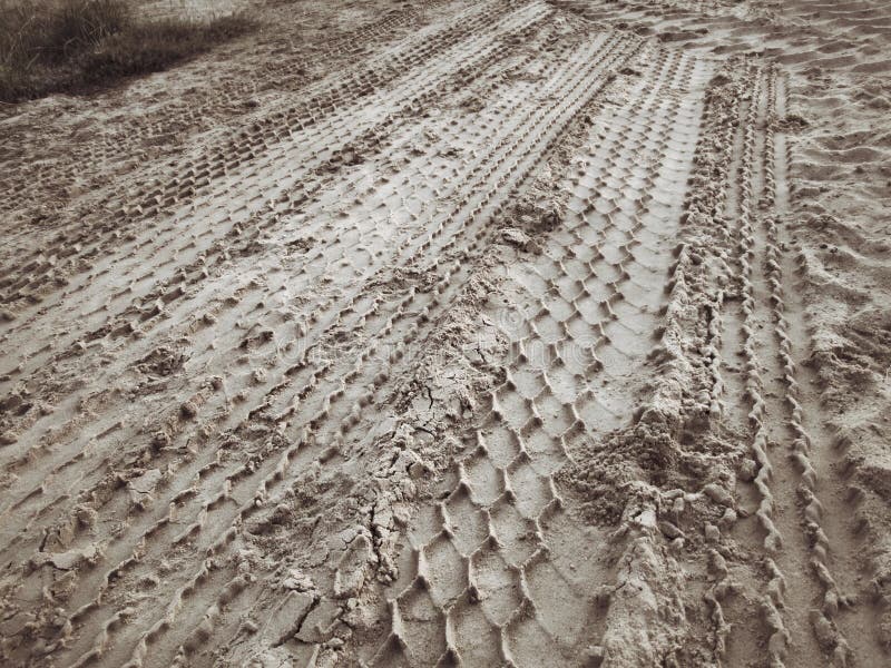Wheel tracks stock photo. Image of land, texture, dirt - 47536614