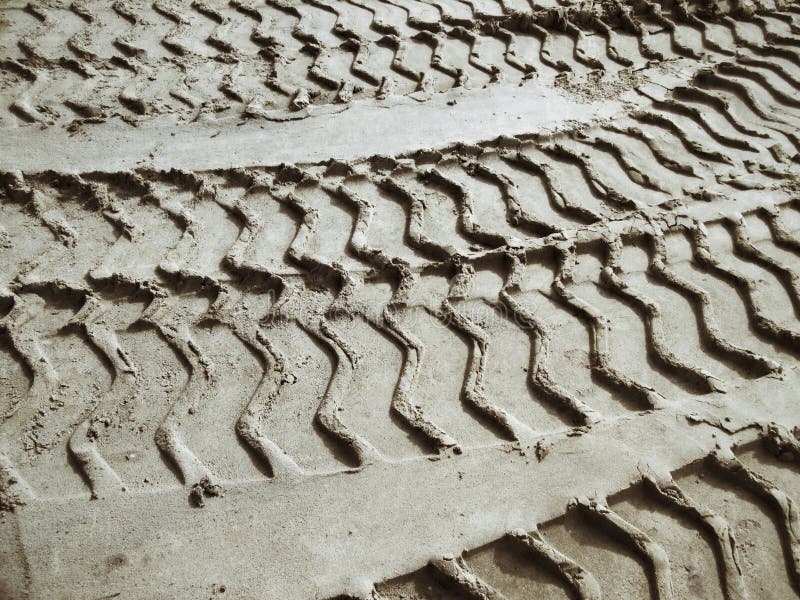 Wheel tracks stock image. Image of muddy, street, tracks - 55635417
