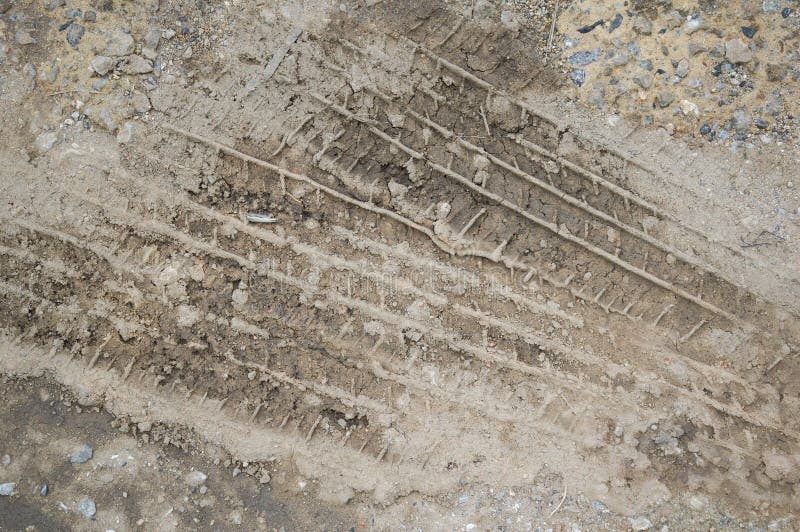 Wheel Tracks on Soil Texture Stock Photo - Image of texture, ground ...