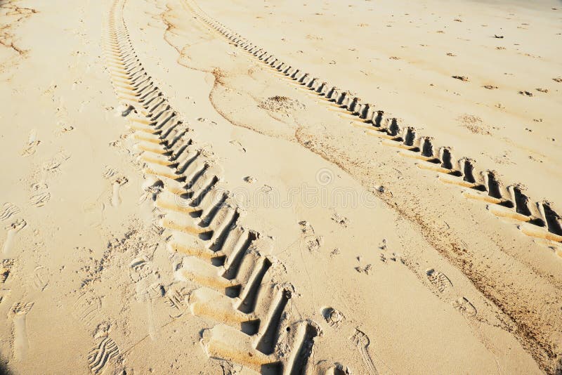 Wheel Tracks of the Tractor Stock Photo - Image of background, land ...