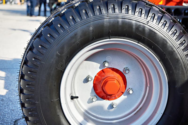 Wheel tractor stock image. Image of industrial, disk - 374741893