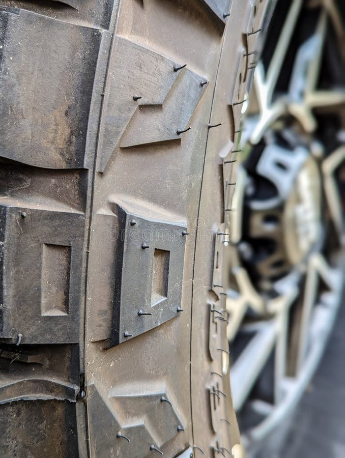 Wheel with Tread of Off-road Vehicle Stock Photo - Image of truck, tire ...