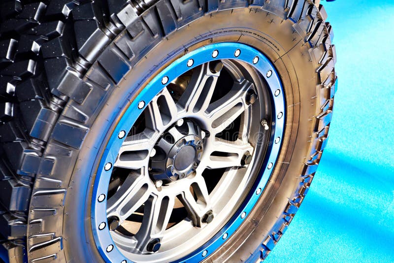 Wheel with Tread of SUV Car Stock Photo - Image of tire, tread: 268448460