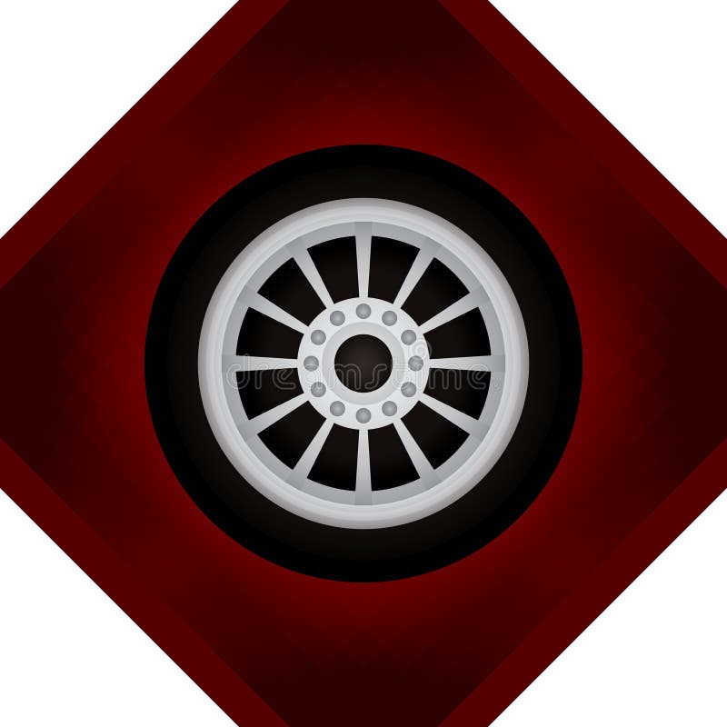 Wheel. Vector Illustration Decorative Design Stock Vector ...