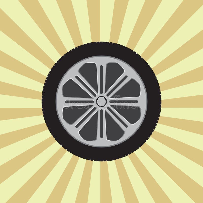 Wheel. Vector Illustration Decorative Design Stock Vector ...