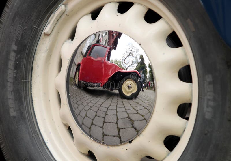 Wheel view stock photo. Image of fisheye, reflection - 49920646