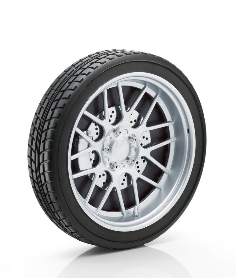 Wheel on white background stock photo. Image of tyre - 67487040