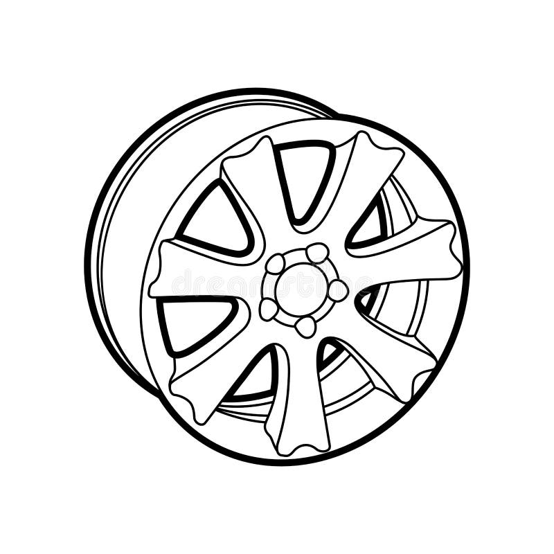 Outline truck stock illustration. Illustration of service - 23570722