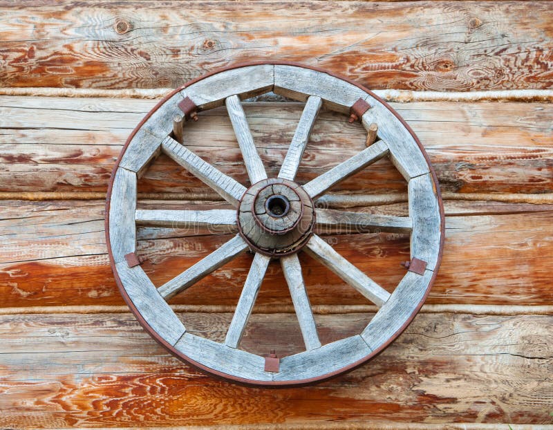 Wheel stock image. Image of cart, logs, background, wall - 59130669