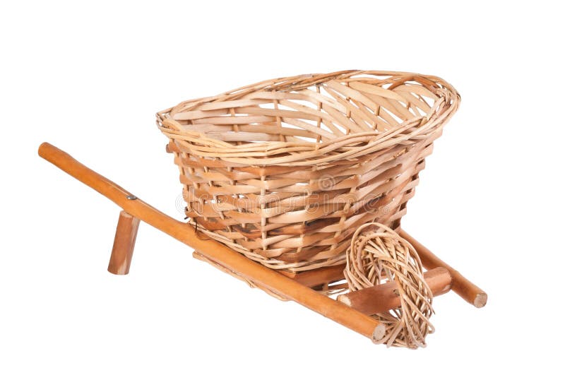Wheelbarrow stock image. Image of single, basket, barrow - 23222799