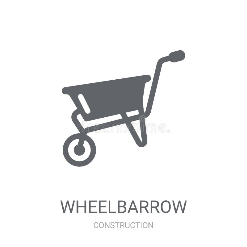 Wheelbarrow Icon. Trendy Wheelbarrow Logo Concept on White Background ...