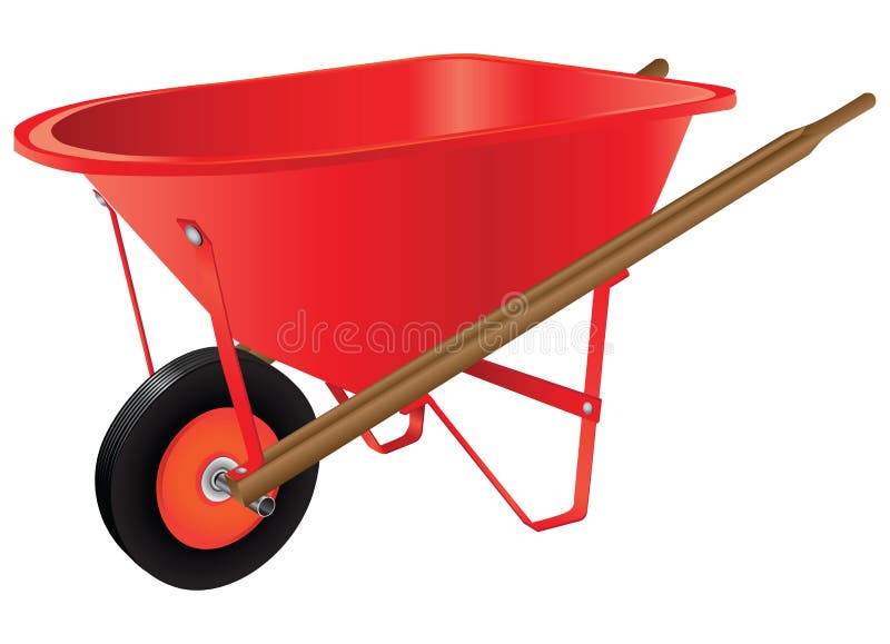 Wheelbarrow for Industrial Work Stock Vector - Illustration of push ...