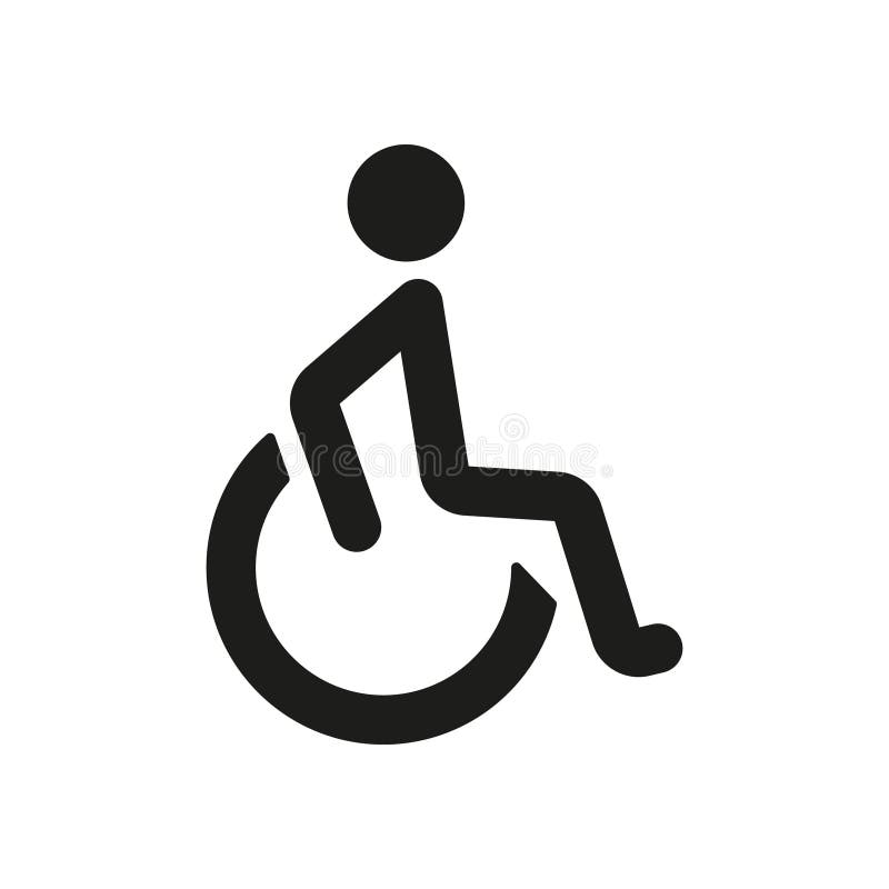 Wheelchair Accessibility Solid Icon. Disability Access, Mobility ...