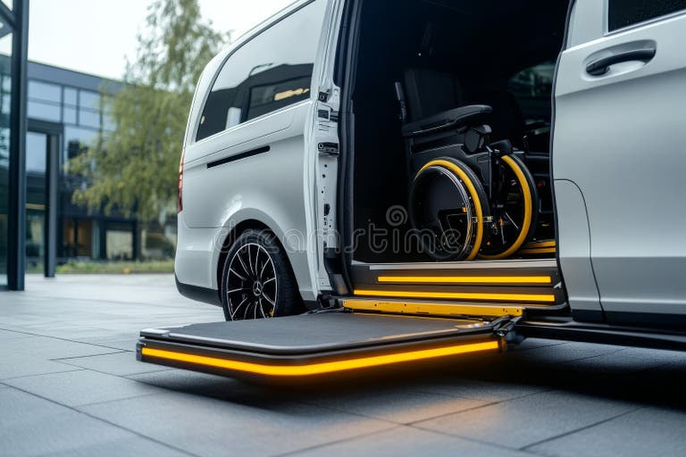 This is a Wheelchair Accessible Minivan that Features an Extended Ramp ...