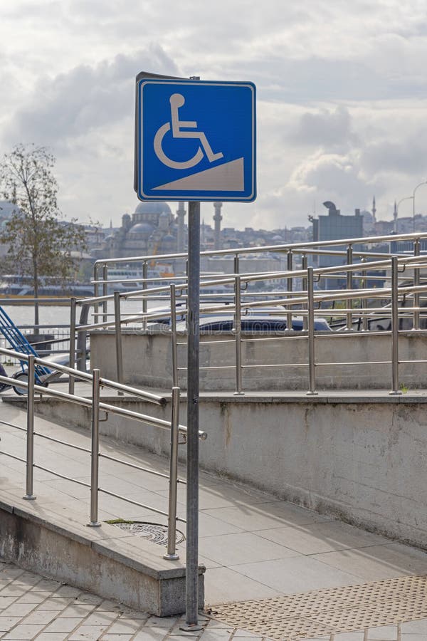 Wheelchair Accessible Ramp stock photo. Image of exterior - 304110792