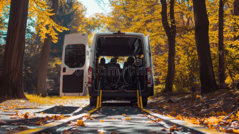 The Wheelchair-accessible Van.AI Generated Image Stock Image - Image of ...