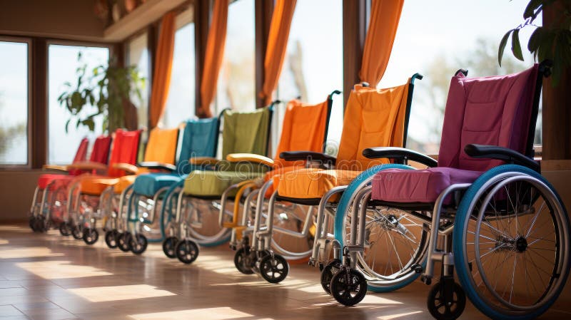 Wheelchair Array: Embracing Accessibility Stock Illustration ...