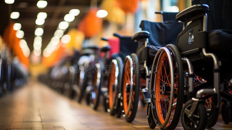 Wheelchair Array: Embracing Accessibility Stock Illustration ...