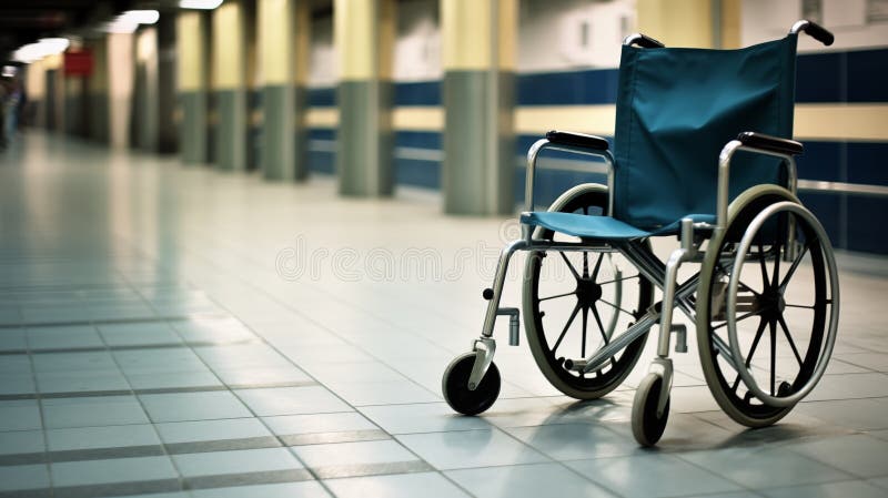 Wheelchair Designated for Elderly and Disabled Passengers.AI Generated ...