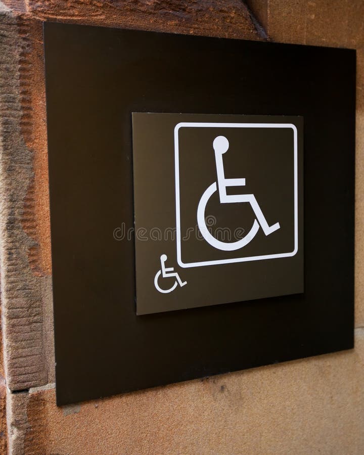 Wheelchair or Handicapped Sign Stock Photo - Image of armchair, site ...