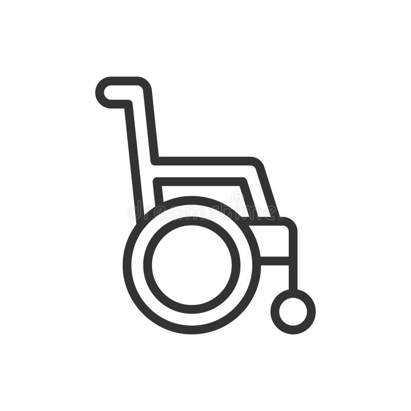 Wheelchair Icon stock vector. Illustration of wheel - 378848411