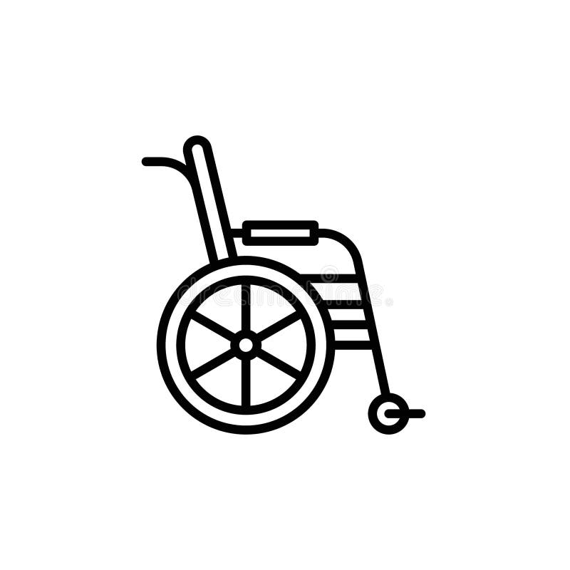 Wheelchair Icon for Accessibility and Mobility Services Stock ...