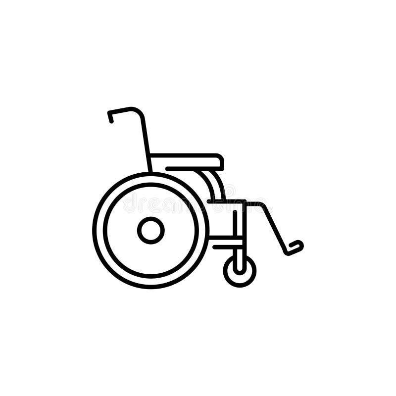 Wheelchair Icon stock illustration. Illustration of movement - 380259846